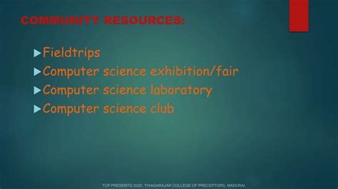 Computer Science Teaching Resources Pptx