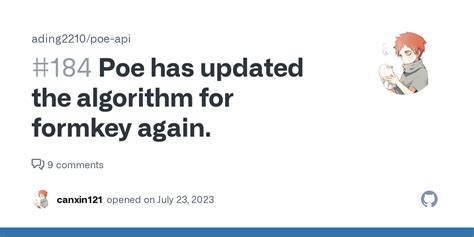 poe has updated the algorithm for formkey again · issue 184