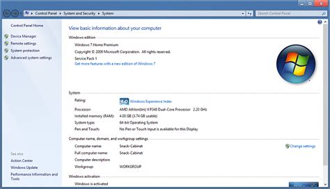 Control Panel System And Security System Bios Version Model Windows 7 Forums