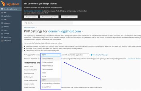 Cara Mengubah Versi Php Di Plesk Panel