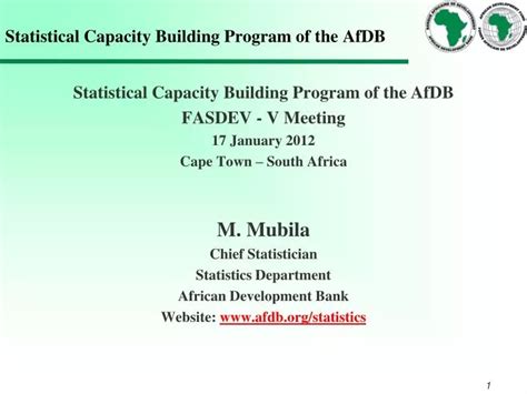 Ppt Statistical Capacity Building Program Of The Afdb Powerpoint Presentation Id 6894654
