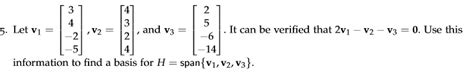 let v1 and v3 it can be verified that 2v1 v3 0 use this
