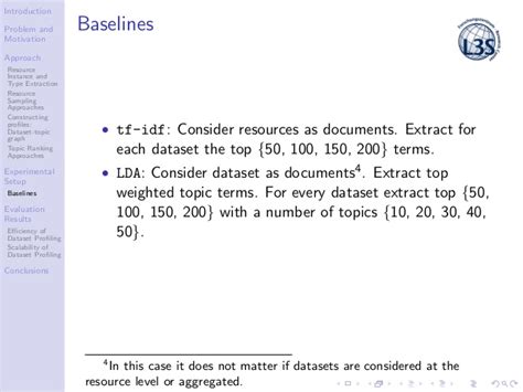 A Scalable Approach For Eﬃciently Generating Structured Dataset Topic