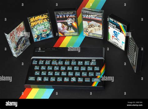Sinclair Zx Spectrum Home Computer And Selection Of Classic Games On