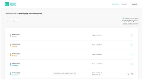 Yyt Theme Deploy Automatically Deploy And Publish Your Themes From Github Shopify App Store