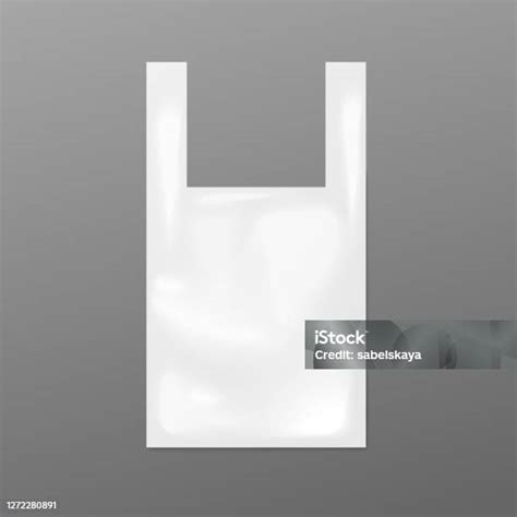 화이트 일회용 비닐 봉투 현실적인 벡터 고립 된 일러스트 0명에 대한 스톡 벡터 아트 및 기타 이미지 0명 3차원 형태 T 셔츠 Istock