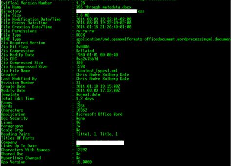 Sans Penetration Testing Finding Zero Day Xss Vulns Via Doc Metadata