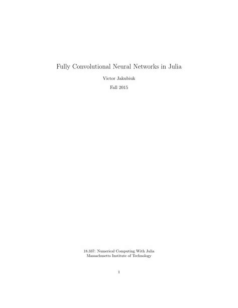 PDF Fully Convolutional Neural Networks In Juliacourses Csail Mit Edu Fully Conv Networks