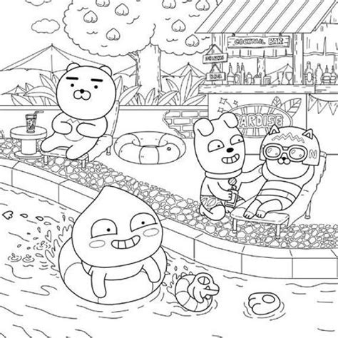 Kakao Friends Coloring Pages Coloring Pages