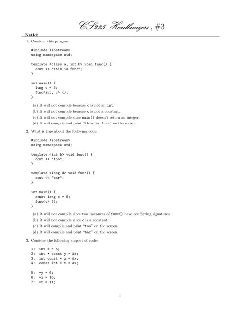 3 Questions In Quiz 3 Data Structures Cs 225 Docsity