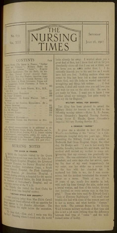 Issue 639 1917 07 28 Nursing Times