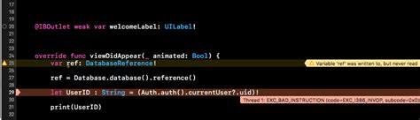 Ios Issue Pulling UID From Firebase In Swift Stack Overflow
