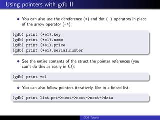 Gdb Tutorial Handout PPT
