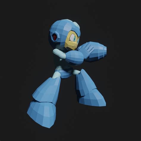 Low Poly Mega Man Show Gamedevtv