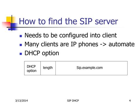 PPT DHCP Option For SIP Servers PowerPoint Presentation Free Download ID 459733