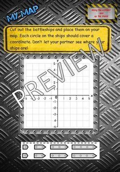 Battleships Coordinates Differentiated 1 Quadrant 4 Quadrants Interactive Activities
