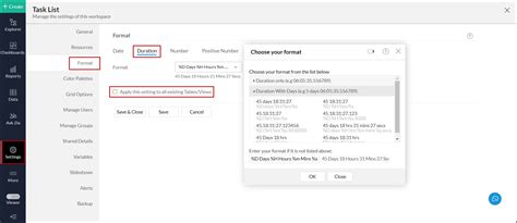 Custom Duration Format Analytics Plus Cloud
