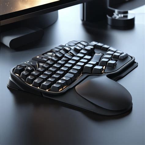 Ergonomic Keyboard And Mouse For Remote Work Efficiency Premium Ai