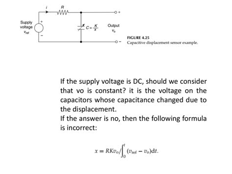 Capacitive Displacement Sensor Dc Analysis