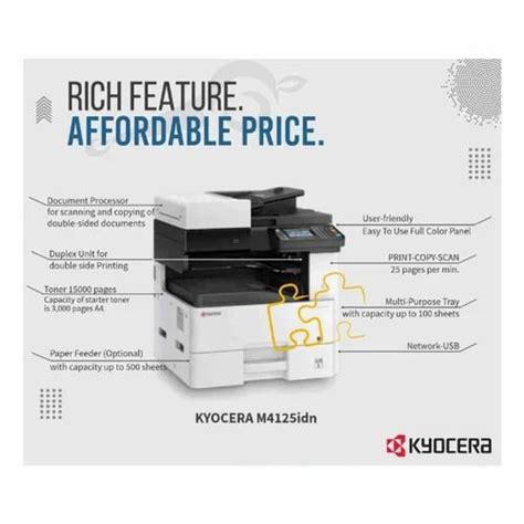 Kyocera Multifunction Printer 4125 at Rs 108000 | Kyocera Photocopier ...
