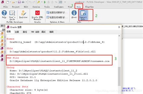 修改oracle数据库tnsnamesora位置，使plsql能识别到oracle Info Tns File路径修改 Csdn博客