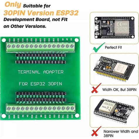 Esp32 Expansion Board 30pin Gpio Breakout Board Compatible With 30 Pins Esp32 Development Board