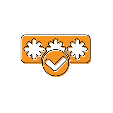 Orange Password Protection And Safety Access Icon Isolated On White Background Security Safety