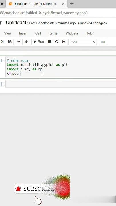 Sine Wave In Python L Numpy In Python L Matplotlib L Programmingcoding