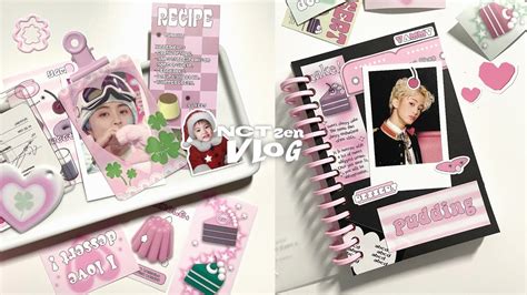 Nctzen Vlog 시즈니의 이것저것🌷 시즈니 브이로그 준등기깡 루즈링노트 포카 스크랩 무인양품 클리핑 스티커 맠프 Youtube