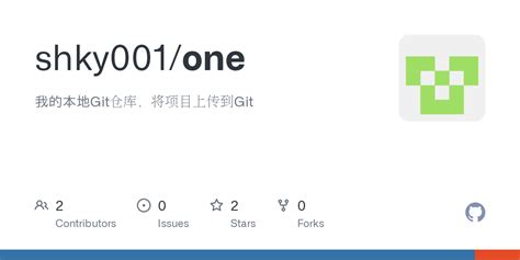 GitHub shky one 我的本地Git仓库将项目上传到Git