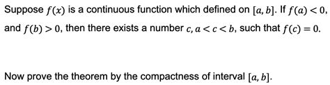 Solved Suppose F X Is A Continuous Function Which Defined Chegg