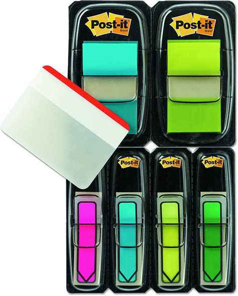 Post It Flags And Arrow Flags Value Pack Brights 1 In And 1 7 In Wide 196 Dispenser Plus Free