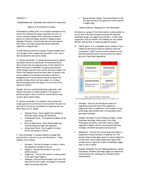 Handout 1and2 Strategy Pdf Strategic Management Goal