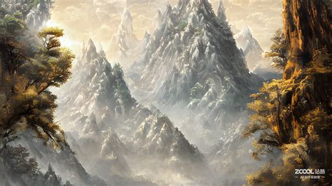 山海经之《南山一经》山系九图藏在白云里 站酷zcool