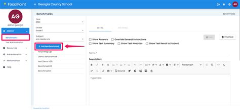 Add New Benchmark FocalPoint Support Community