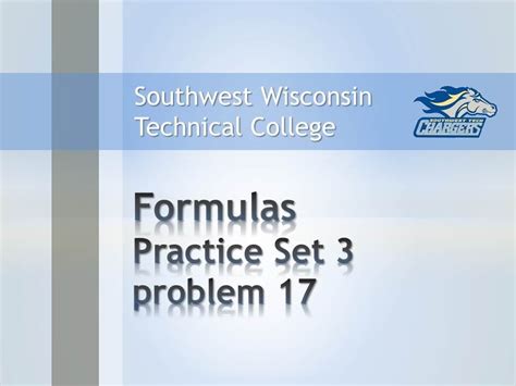 Math Review Formulas Chapter Practice Set 3 Problem 17 Setting Up