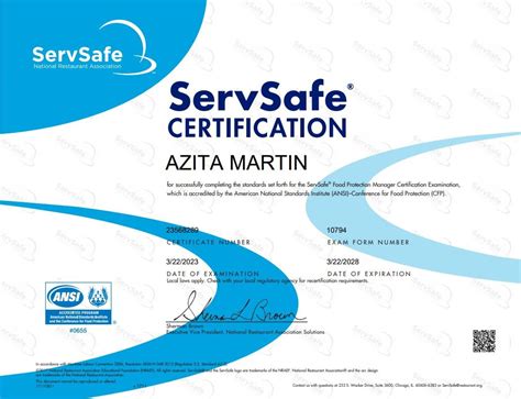 Azita Martin On Linkedin Im Excited To Share That I Have Received My Servsafe Manager