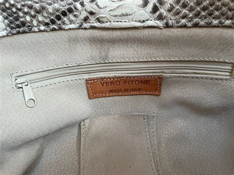 Bodhi Python Satchel Vero Pitone Made In Italy 1800587
