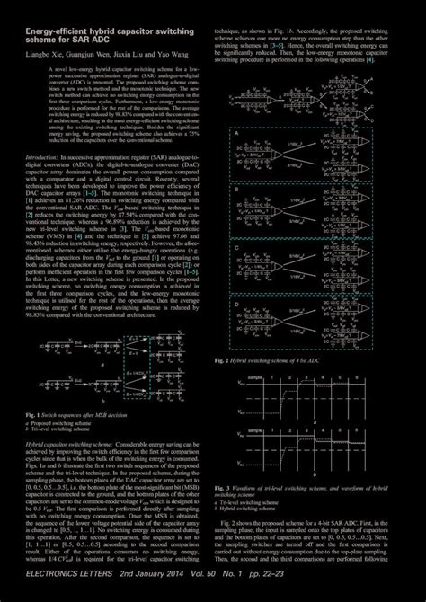 Pdf Energy Efficient Hybrid Capacitor Switching Scheme For Sar Adc Dokumentips