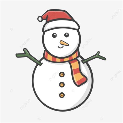 스카프를 두른 귀여운 눈사람 눈사람 스카프 크리스마스 Png 일러스트 및 Psd 이미지 무료 다운로드 Pngtree