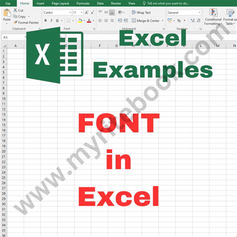 Excel Example Font In Excel Vba Myritebook Learn Tutorials