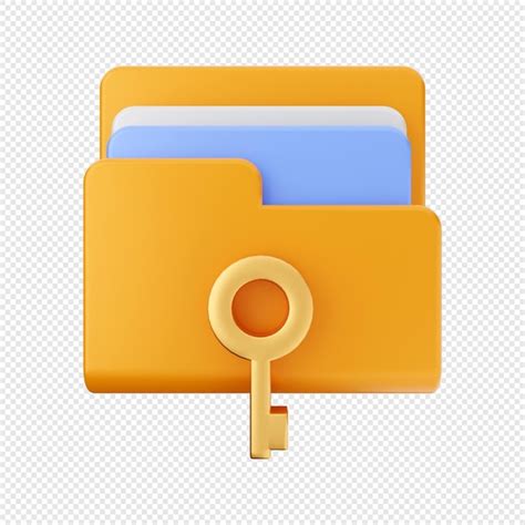 Premium Psd 3d Folder Data File Storage Icon Illustration
