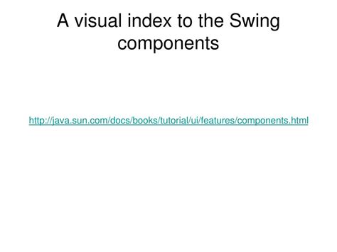 Ppt Creating Guis In Java Using Swing Powerpoint Presentation Free