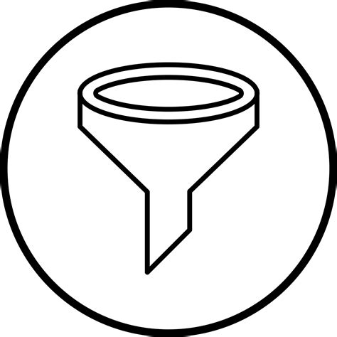 Funnel Vector Icon Style Vector Art At Vecteezy