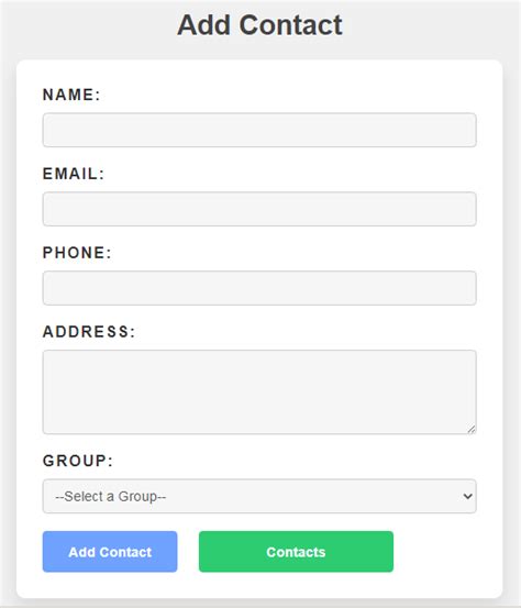 Php Address Book Project Source Code C Javaphp Programming Source Code
