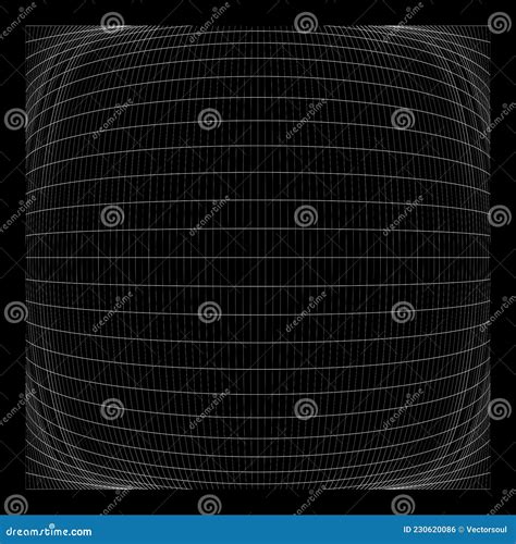 Grid Mesh Grating Trellis Wireframe With Distortion Deformation Effect Warp Tweak Distort