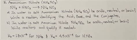 Solved Ammonium Nitrate | Chegg.com