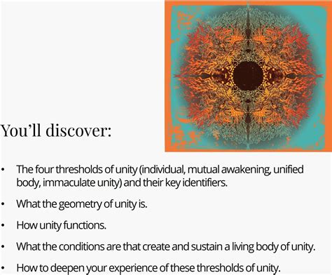 Thresholds Of Unity Explore The Radical Potentials Beyond Personal Transformation