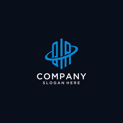 QA Initial Monogram Logo With Hexagonal Shape And Swoosh Design Vector Art At Vecteezy