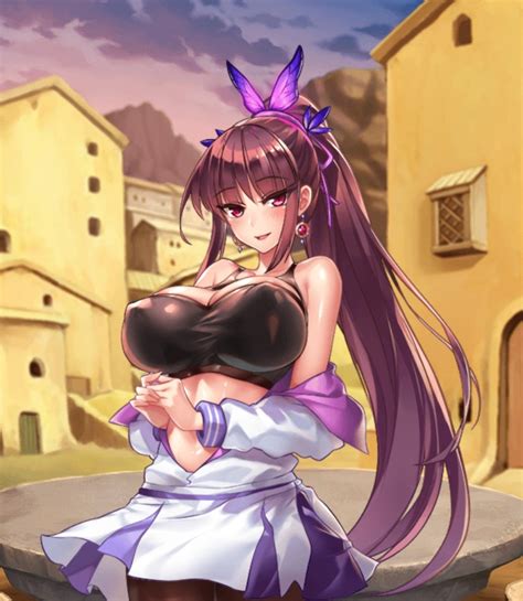 Rule 34 Huge Breasts Jacket Long Hair Looking At Viewer Nutaku Pov